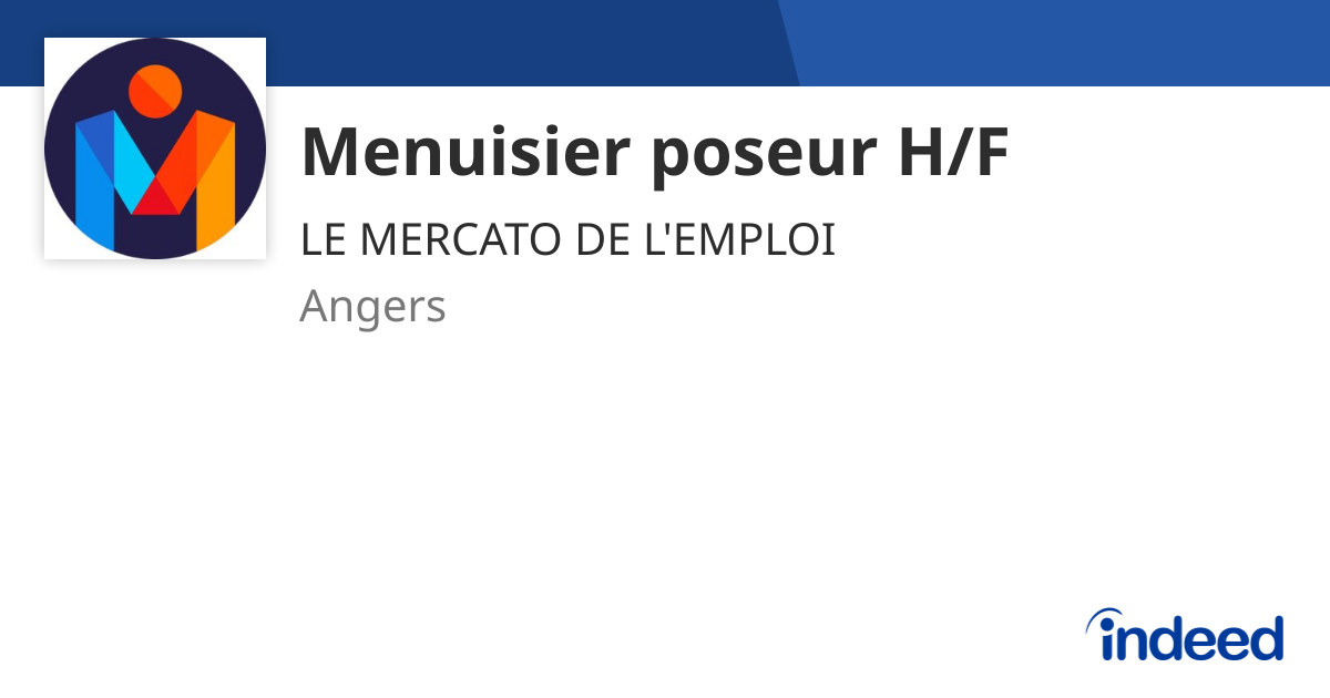 Menuisier poseur H/F - 49000 Angers - Indeed.com