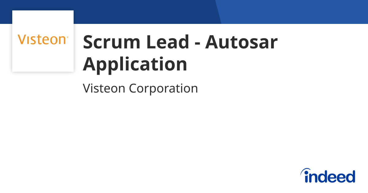 Scrum Lead - Autosar Application - Coimbatore, Tamil Nadu - Indeed.com