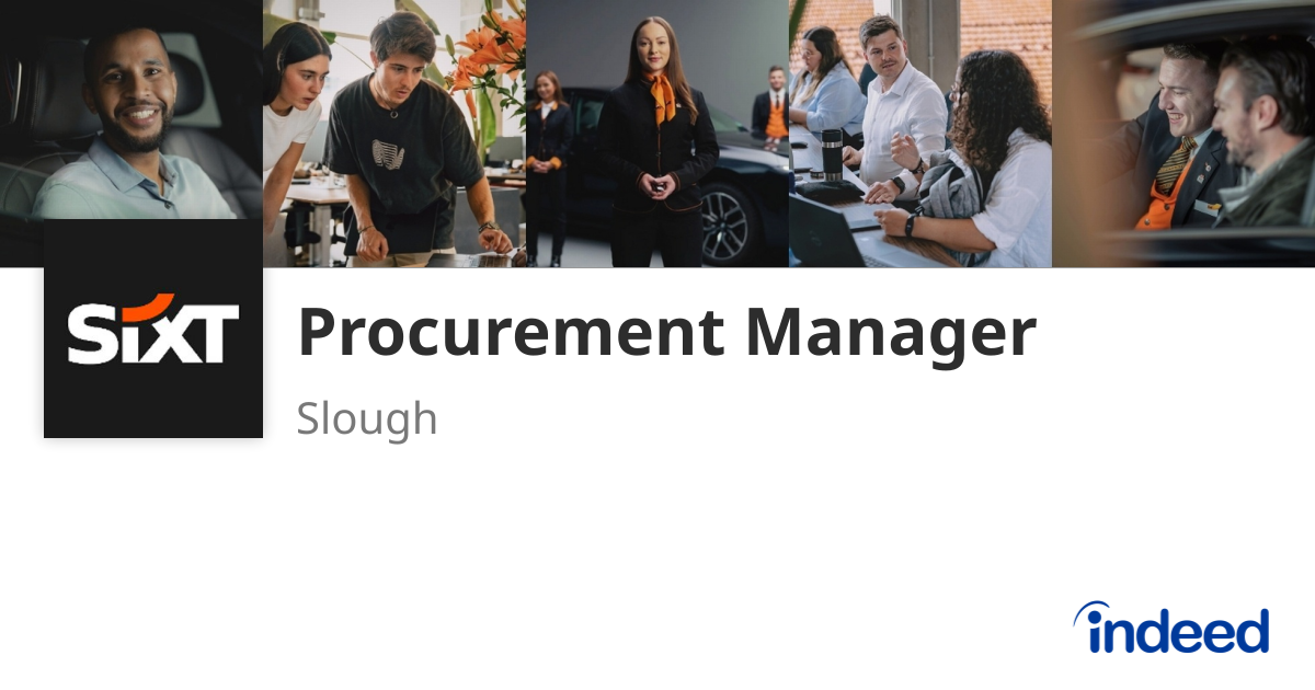 Procurement Manager - Slough - Indeed.com
