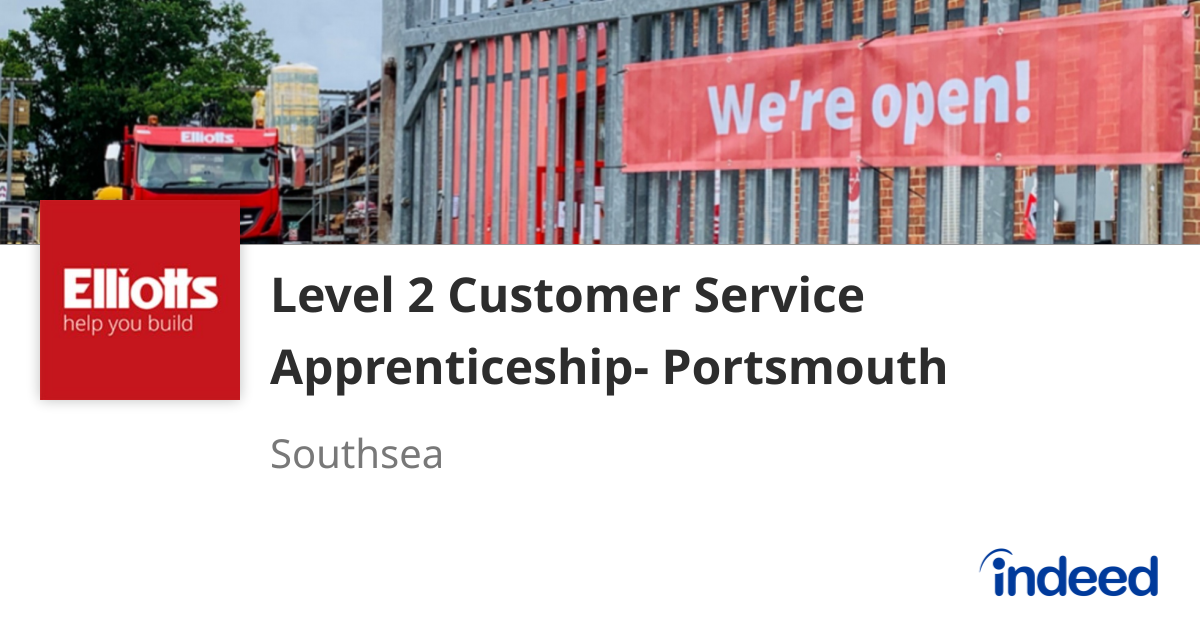 Level 2 Customer Service Apprenticeship- Portsmouth - Southsea PO4 8ER ...