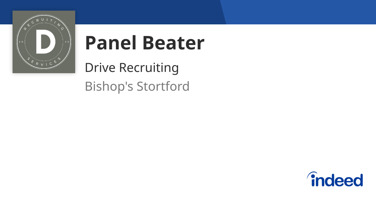 Panel Beater - Bishop's Stortford - Indeed.com