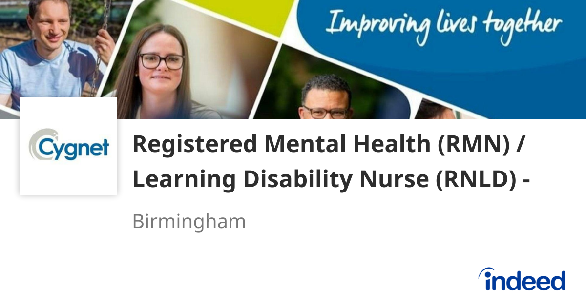 Registered Mental Health (RMN) / Learning Disability Nurse (RNLD ...