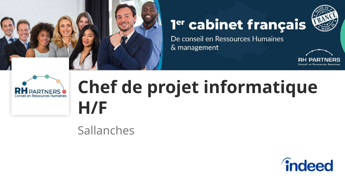 Chef de projet informatique H/F - 74700 Sallanches - Indeed.com