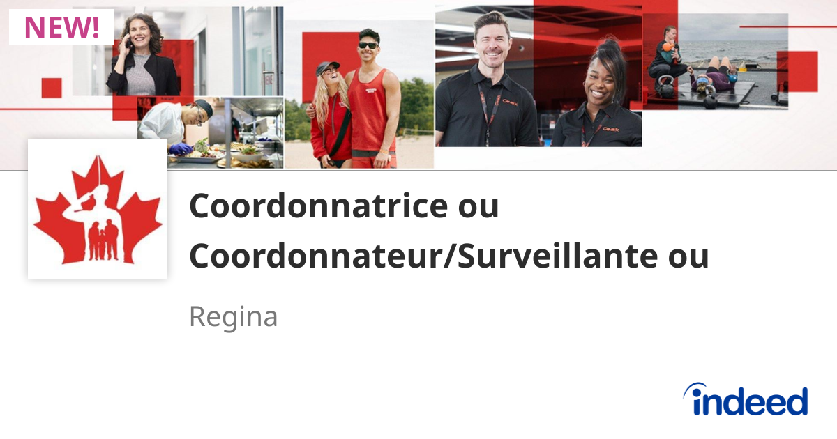 Coordonnatrice ou Coordonnateur/Surveillante ou Surveillant du ...