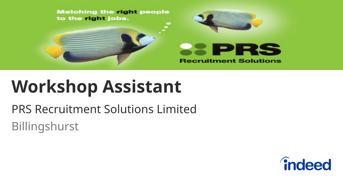 Workshop Assistant - Billingshurst - Indeed.com