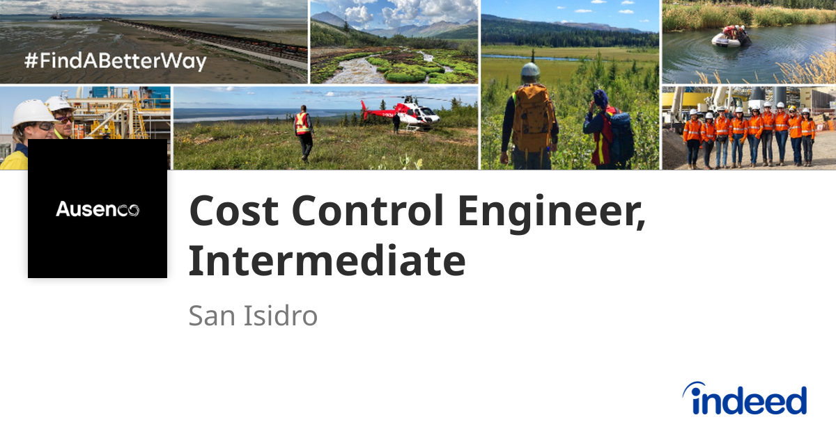 Cost Control Engineer, Intermediate - San Isidro, Lima - Indeed.com