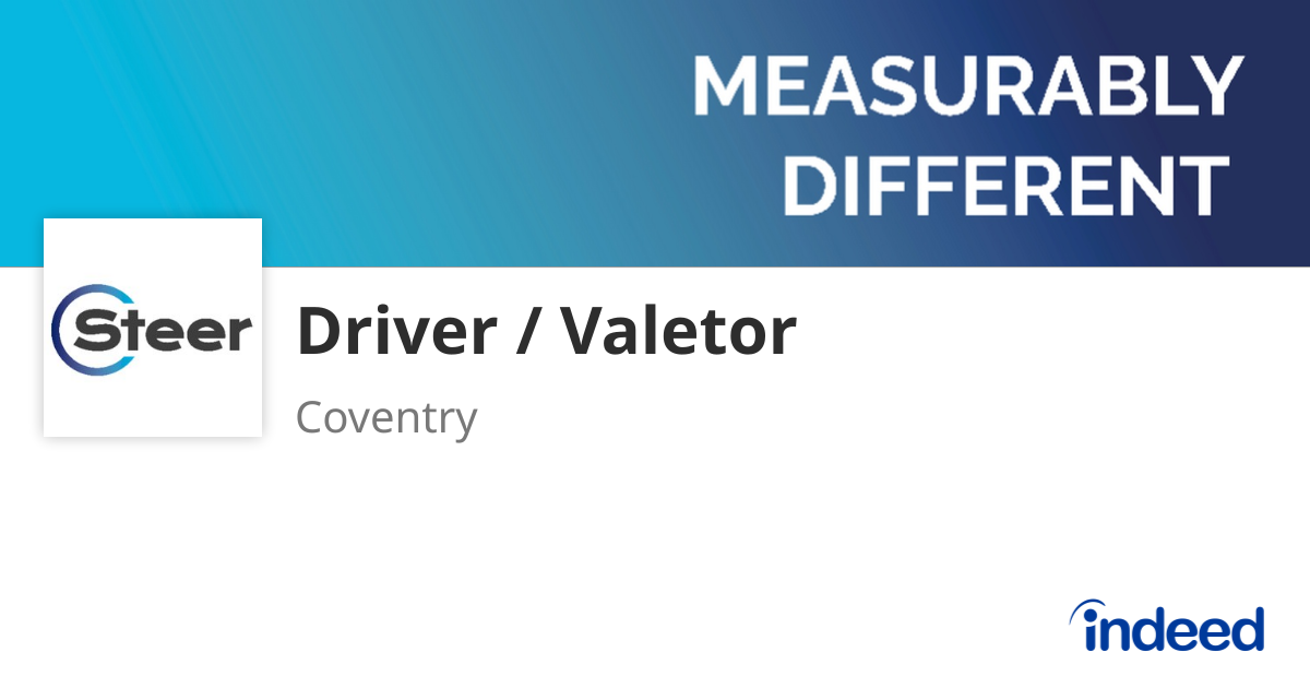 Driver / Valetor - Coventry - Indeed.com