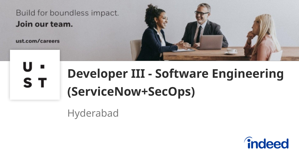 Developer III - Software Engineering (ServiceNow+SecOps) - Hyderabad ...