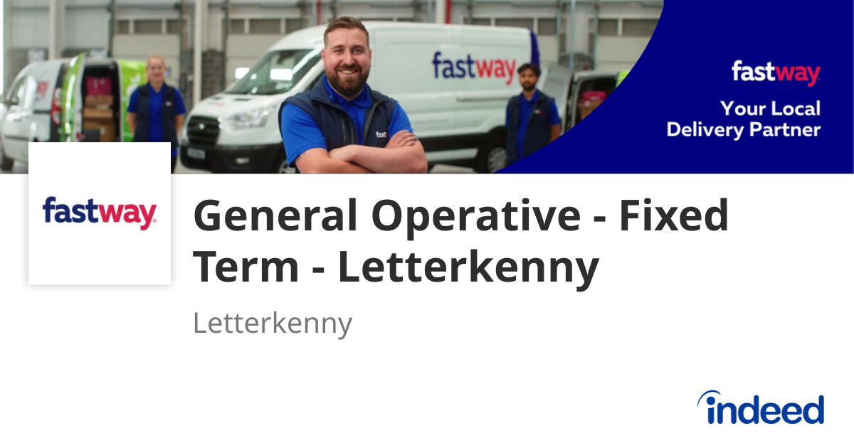 General Operative - Fixed Term - Letterkenny - Letterkenny, County ...