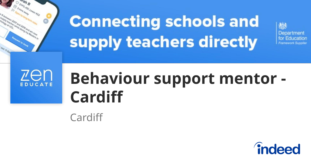 Behaviour support mentor - Cardiff - Cardiff - Indeed.com