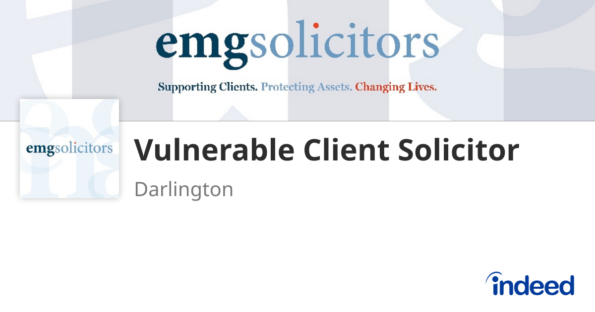 Vulnerable Client Solicitor - Darlington - Indeed.com
