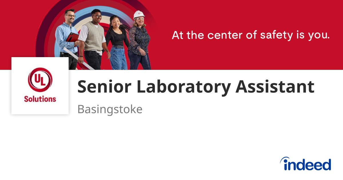 Senior Laboratory Assistant - Basingstoke - Indeed.com