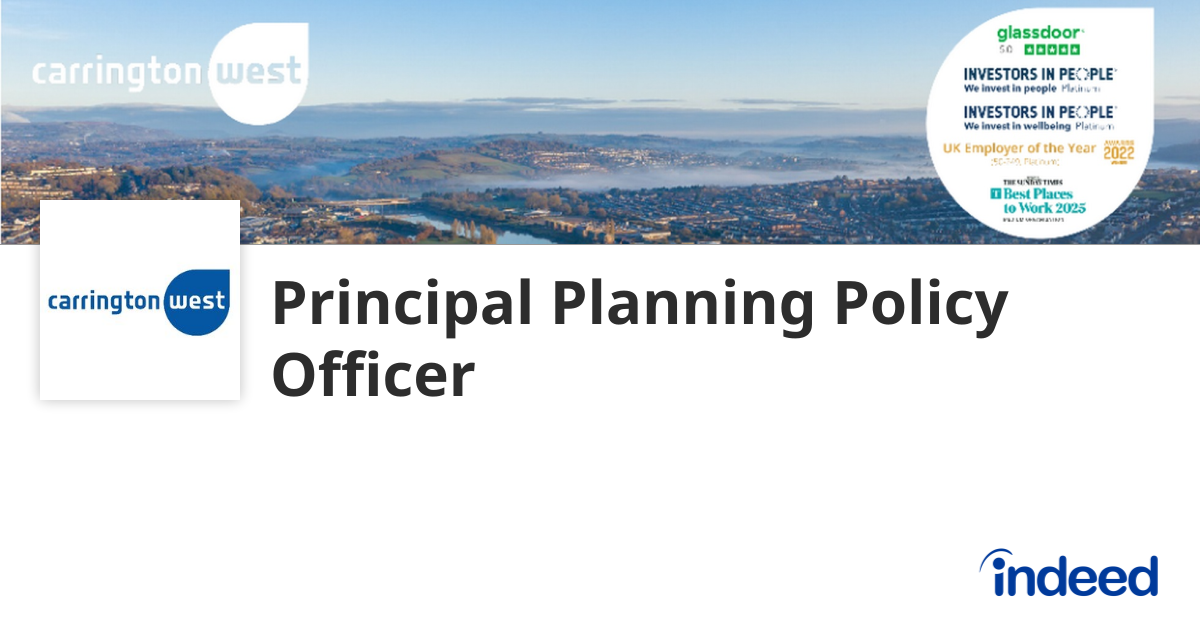 Principal Planning Policy Officer - South West Region - Indeed.com