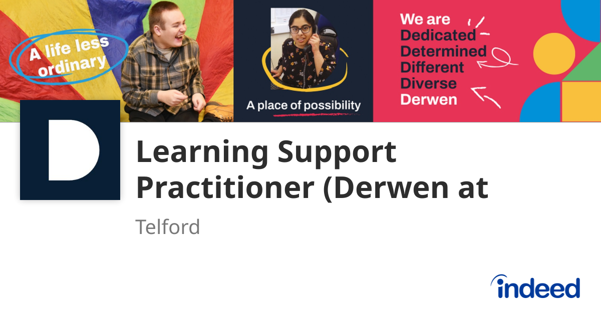 Learning Support Practitioner (Derwen at Telford) - Telford TF3 3BQ - Indeed.com