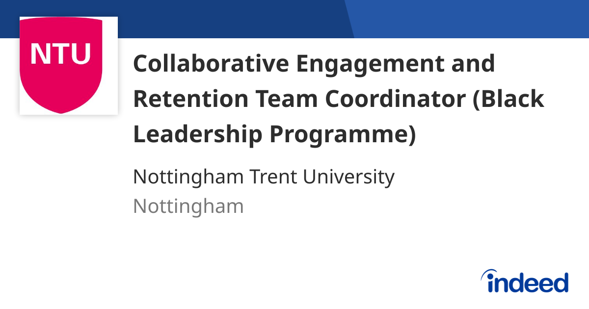 Collaborative Engagement and Retention Team Coordinator (Black ...