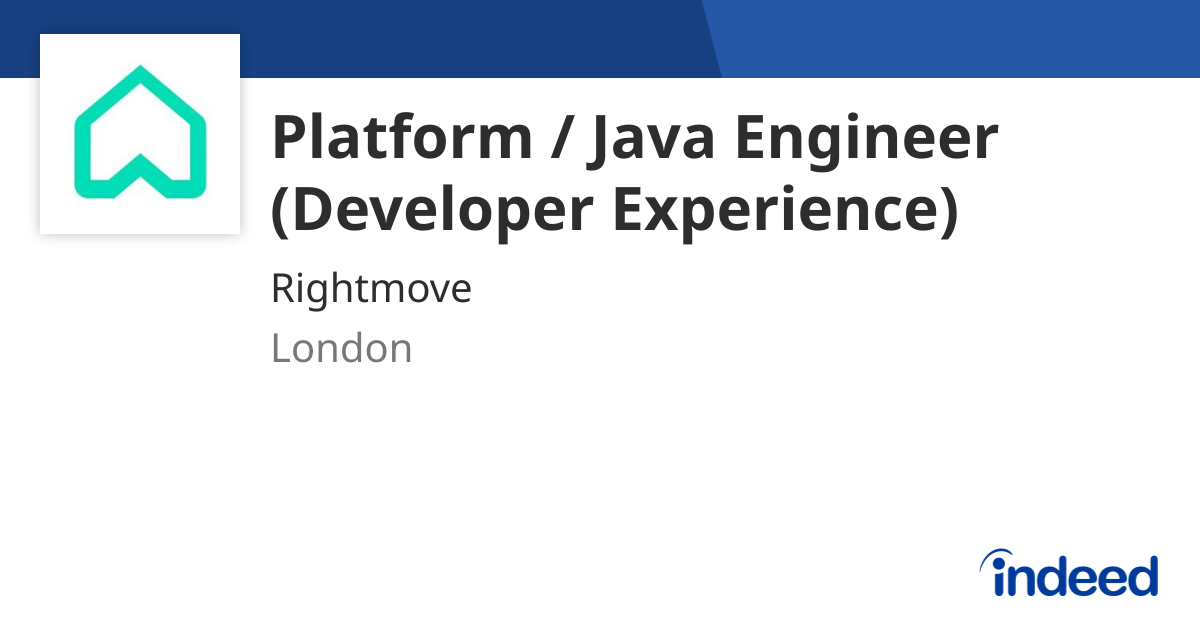 Platform / Java Engineer (Developer Experience) - London W1D - Indeed.com
