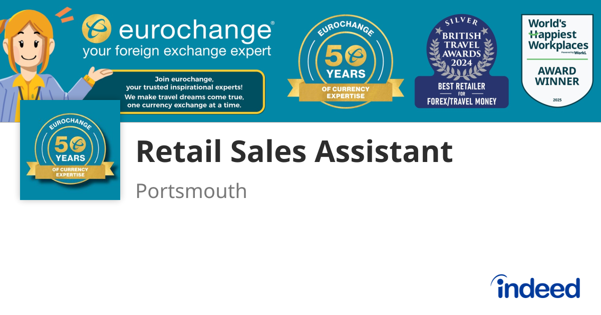 Retail Sales Assistant - Portsmouth PO1 4RJ - Indeed.com