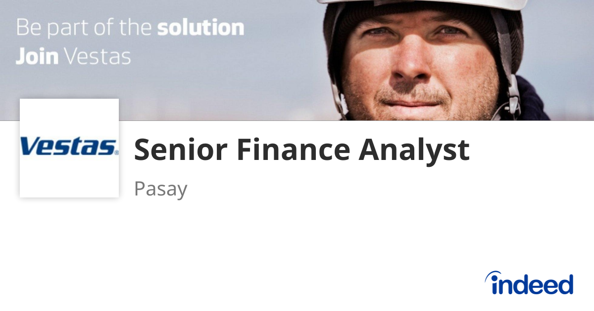Senior Finance Analyst - Pasay - Indeed.com
