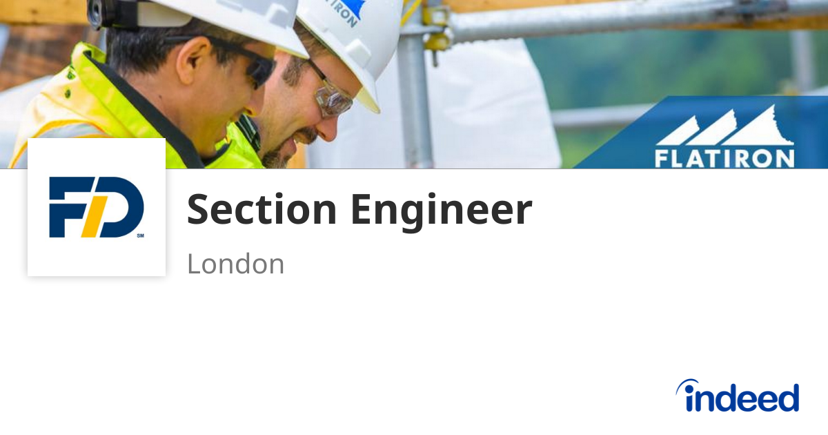 Section Engineer - London SE17 1LB - Indeed.com