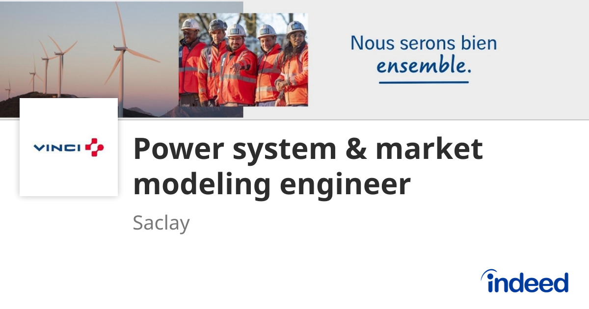 Power system & market modeling engineer - Saclay (91) - Indeed.com