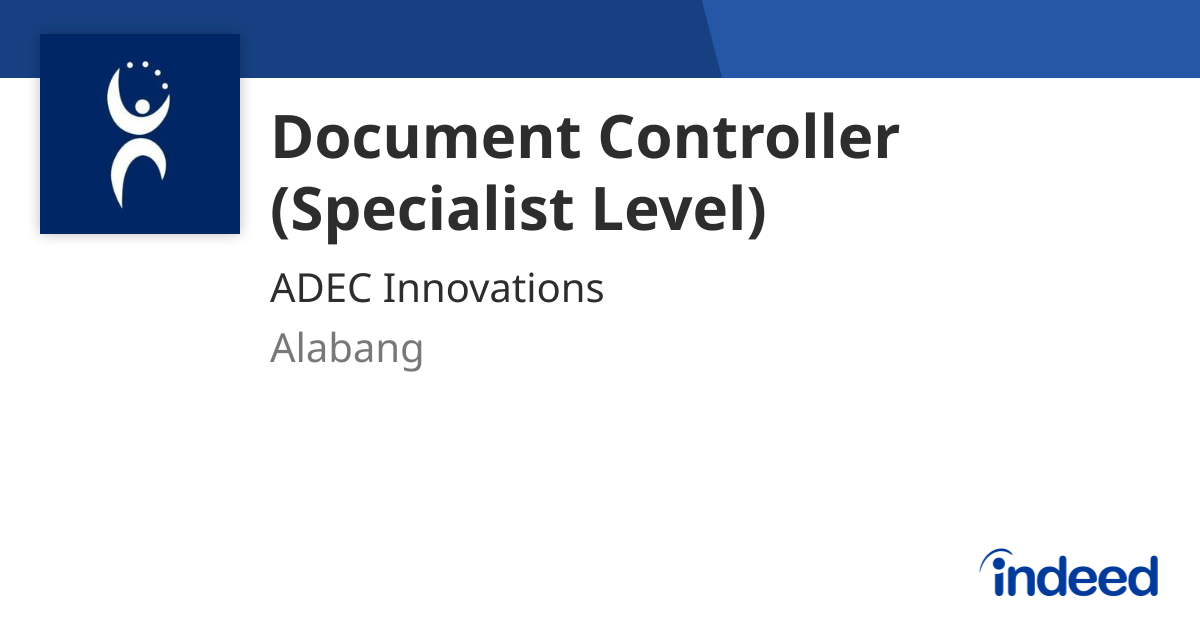 Document Controller (Specialist Level) - Alabang - Indeed.com