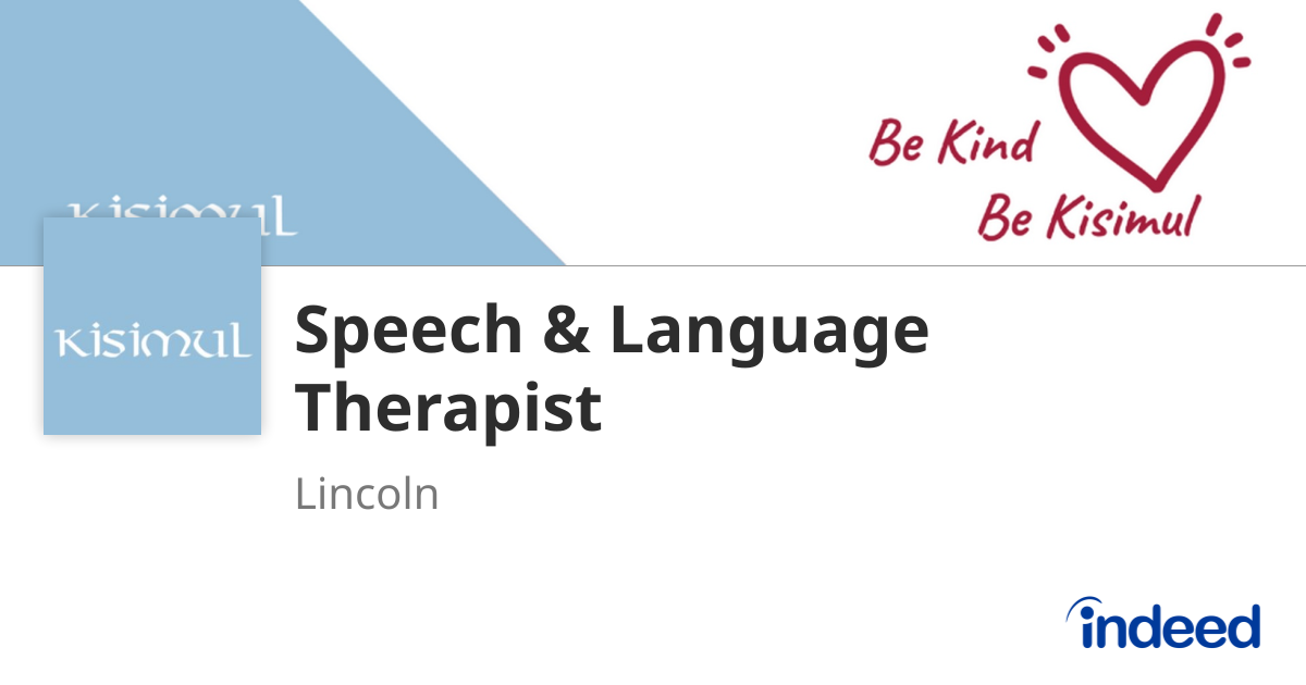 Speech & Language Therapist - Lincoln LN6 9LU - Indeed.com