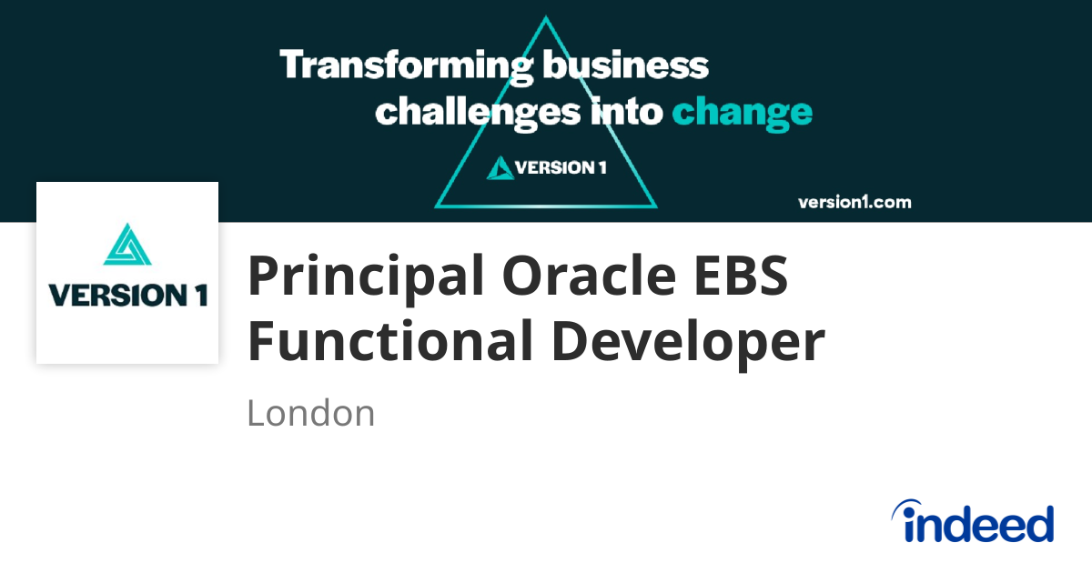 Principal Oracle EBS Functional Developer - London - Indeed.com
