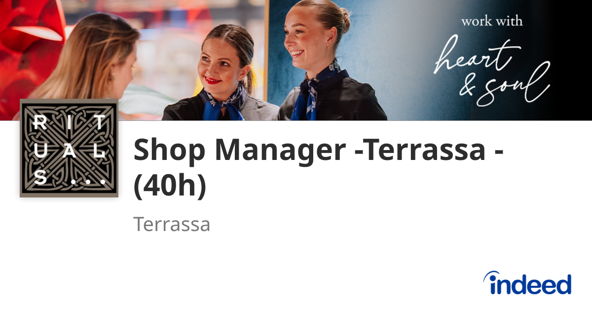 Shop Manager -Terrassa - (40h) - 08221 Terrassa, Barcelona provincia ...