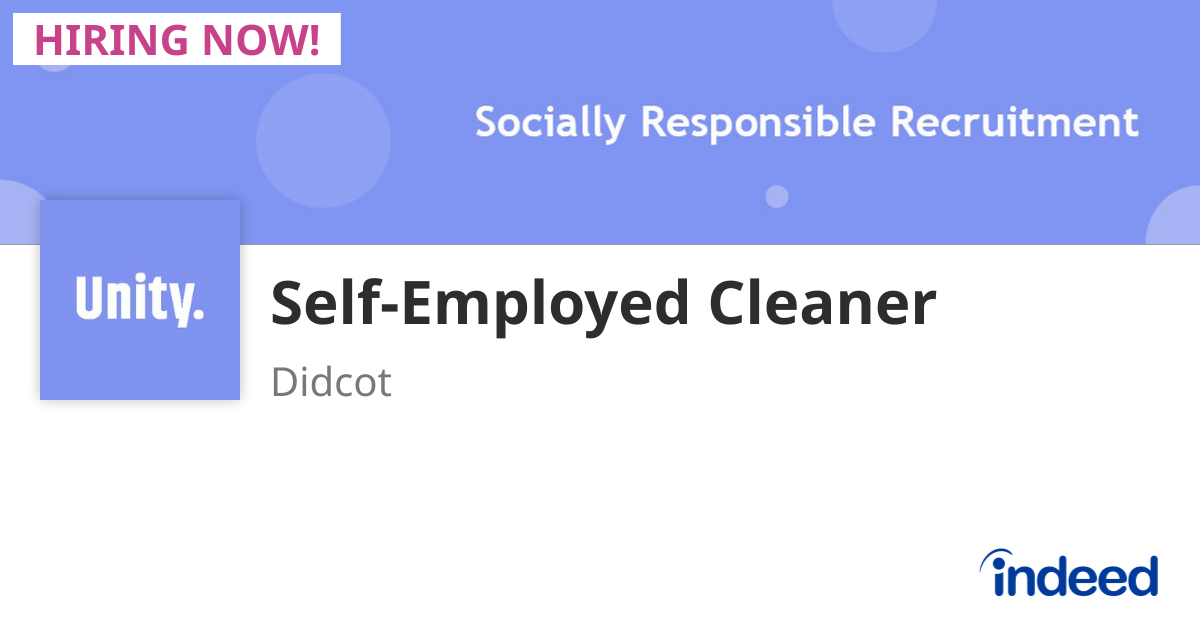 Self-Employed Cleaner - Didcot OX11 7LG - Indeed.com