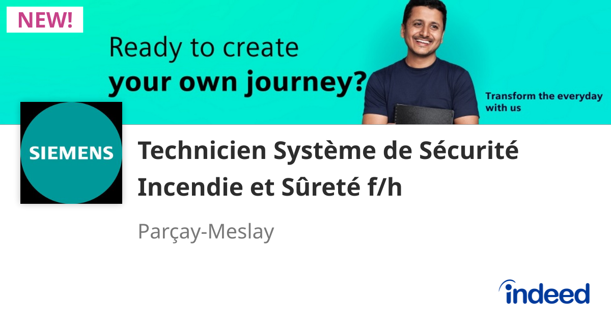 Technicien Système de Sécurité Incendie et Sûreté f/h - Parçay-Meslay ...