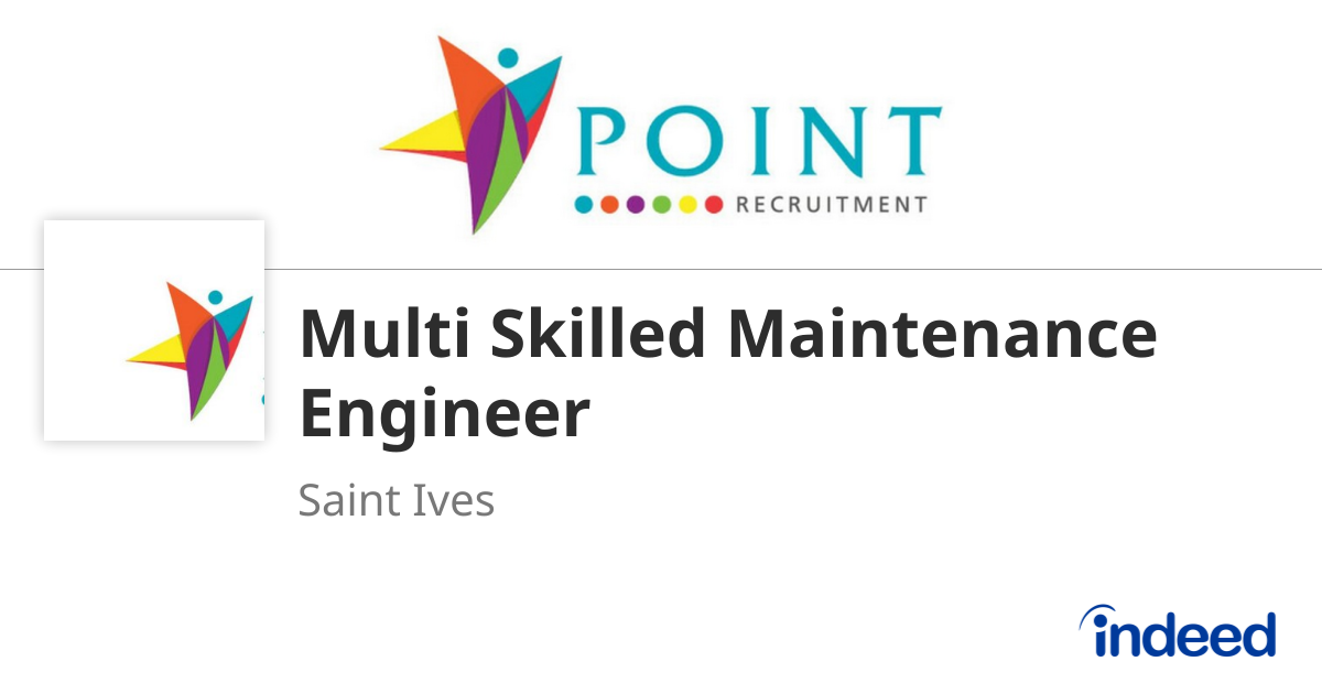 Multi Skilled Maintenance Engineer - Saint Ives PE27 3AL - Indeed.com