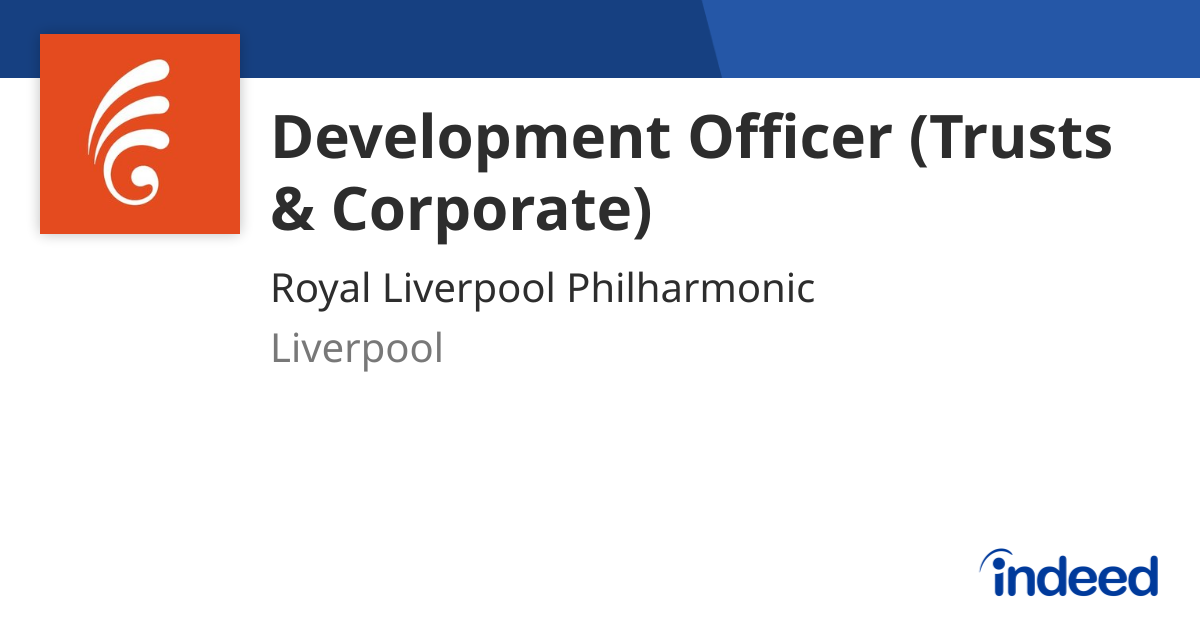 Development Officer (Trusts & Corporate) - Liverpool L1 9BP - Indeed.com