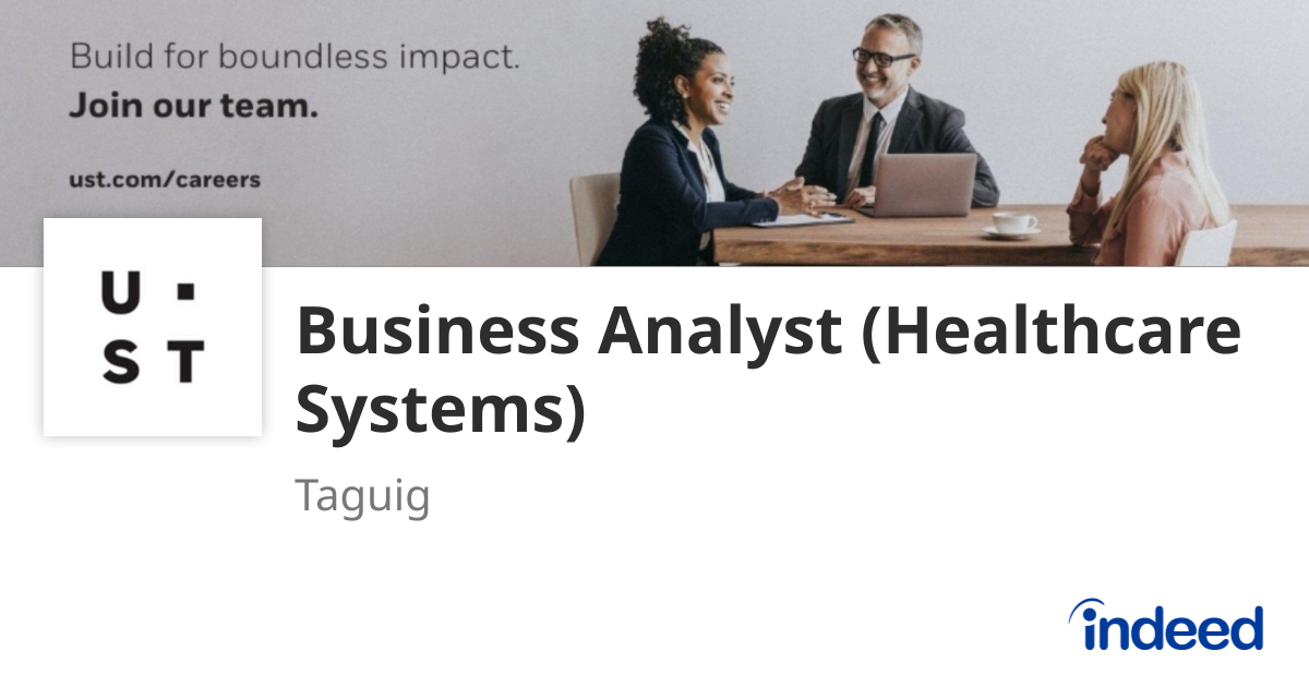 Business Analyst (Healthcare Systems) - Taguig - Indeed.com
