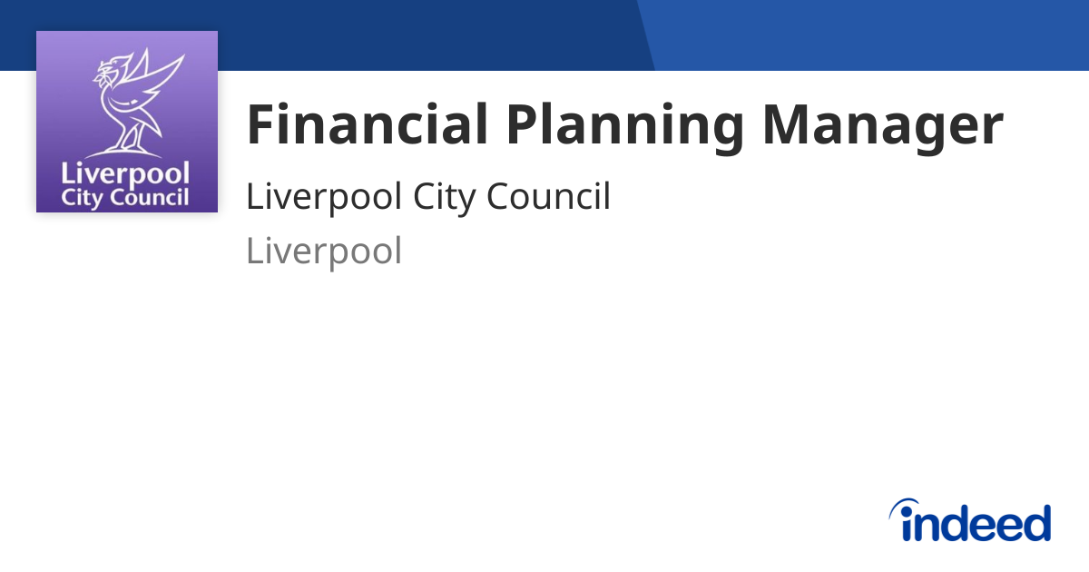 Financial Planning Manager - Liverpool L3 - Indeed.com