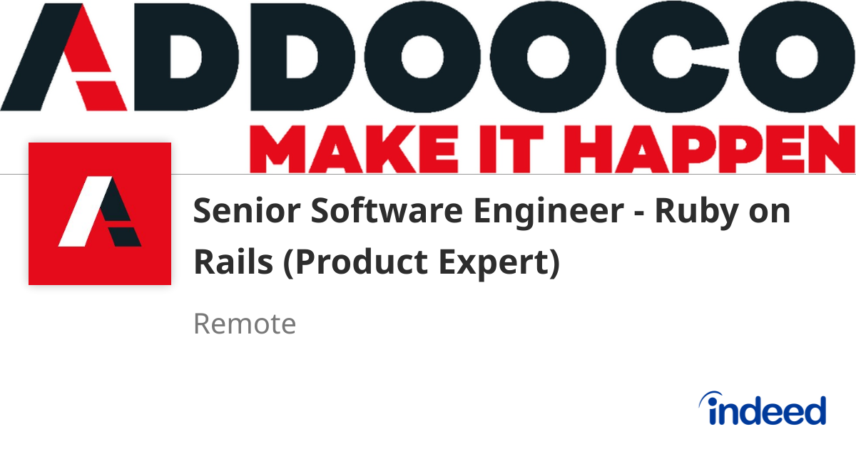 Senior Software Engineer - Ruby on Rails (Product Expert) - Remote ...