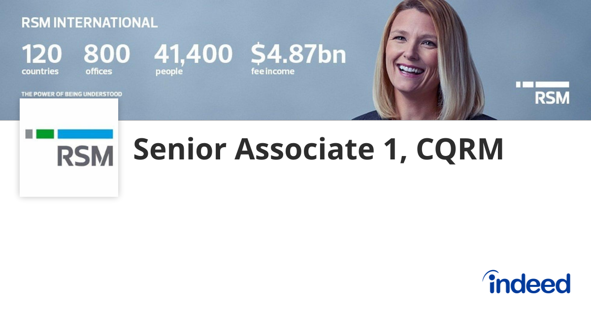 Senior Associate 1, CQRM - Kolkata, West Bengal - Indeed.com