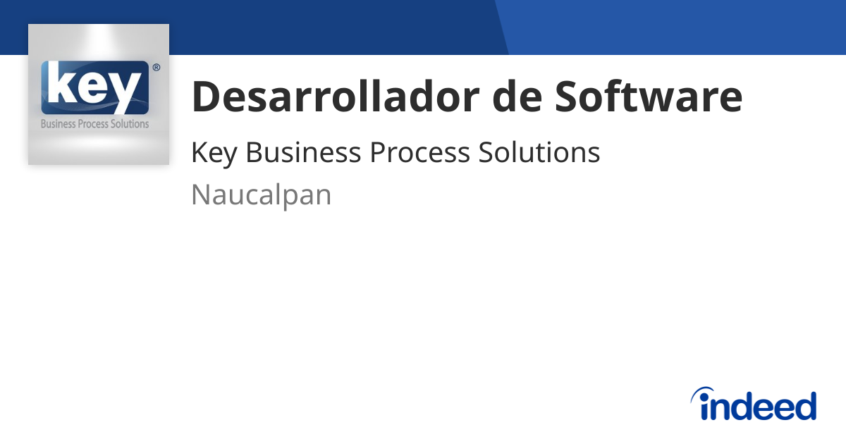 Desarrollador de Software - Naucalpan, Méx. - Indeed.com