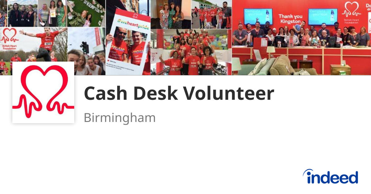 Cash Desk Volunteer - Birmingham B31 2NQ - Indeed.com