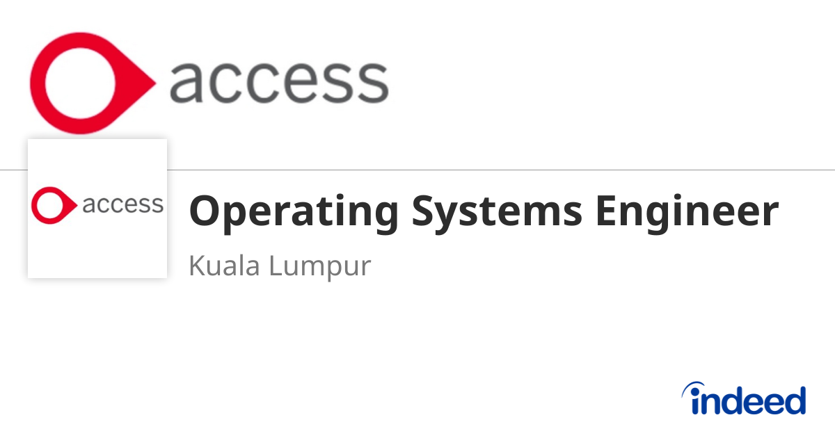 Operating Systems Engineer - Kuala Lumpur - Indeed.com