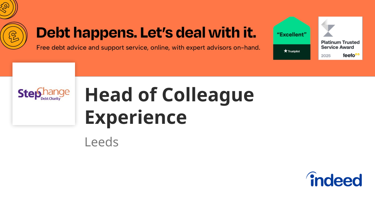 Head of Colleague Experience - Leeds - Indeed.com
