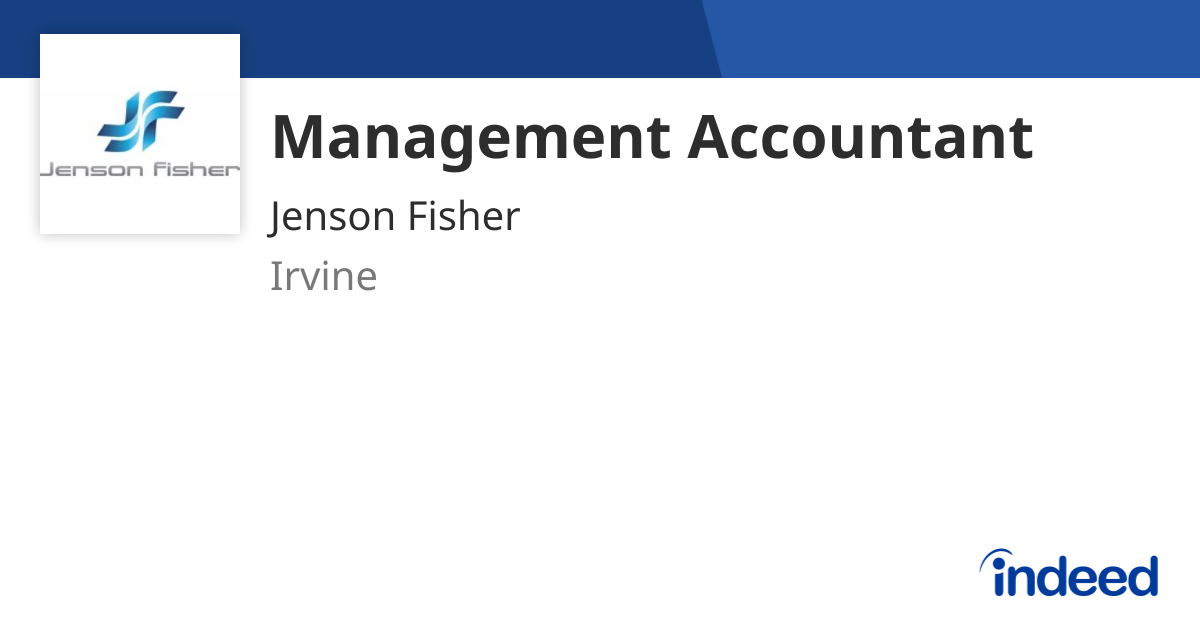 Management Accountant - Irvine KA11 5DJ - Indeed.com