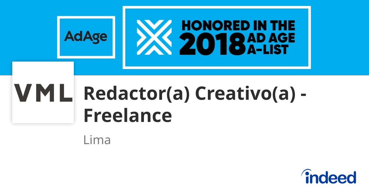 Redactor(a) Creativo(a) - Freelance - Lima, Lima - Indeed.com
