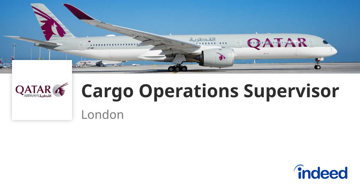 Cargo Operations Supervisor - London - Indeed.com