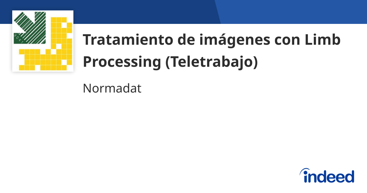 Tratamiento de imágenes con Limb Processing (Teletrabajo) - España - Indeed.com