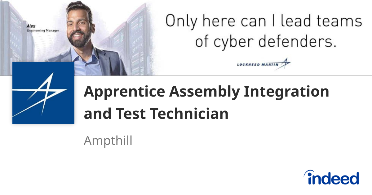Apprentice Assembly Integration and Test Technician - Ampthill - Indeed.com