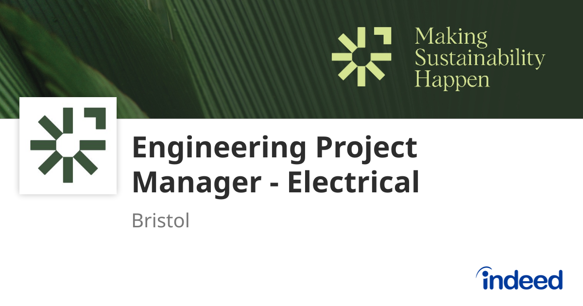 Engineering Project Manager - BESS - Bristol - Indeed.com