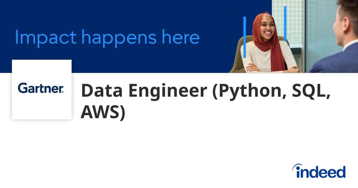 Data Engineer (Python, SQL, AWS) - Gurugram, Haryana - Indeed.com