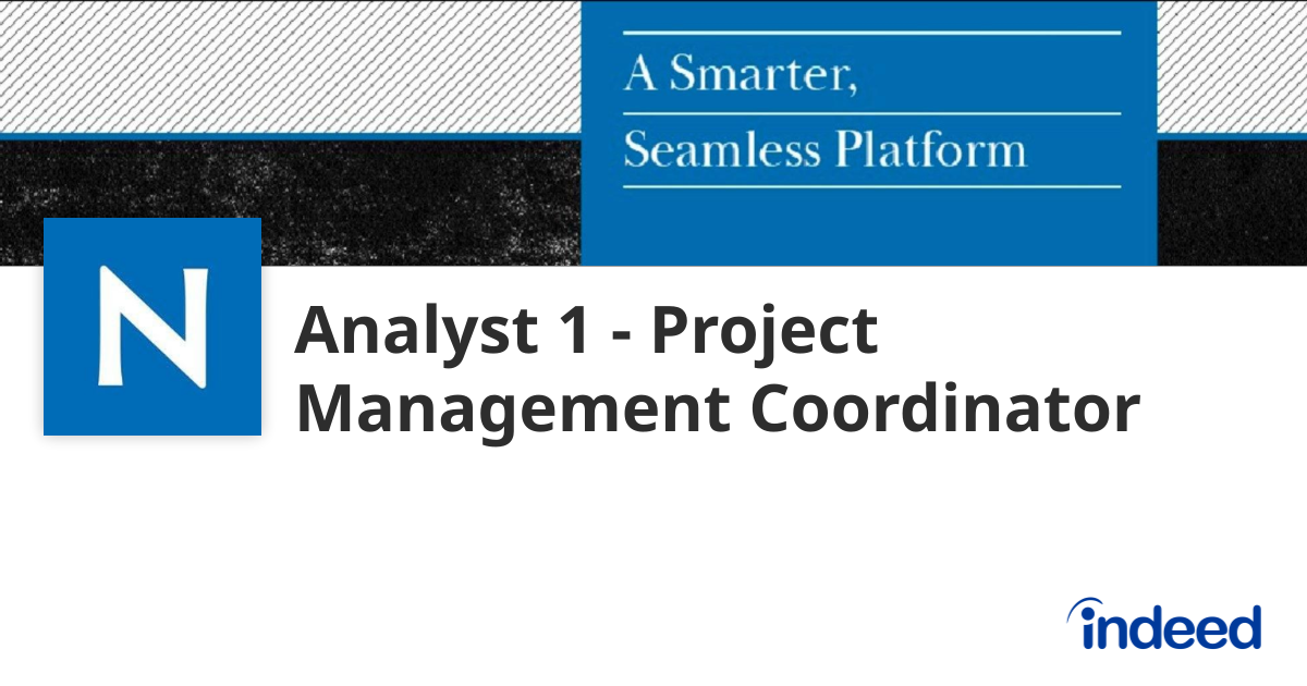 Analyst 1 - Project Management Coordinator - Hyderabad, Telangana ...