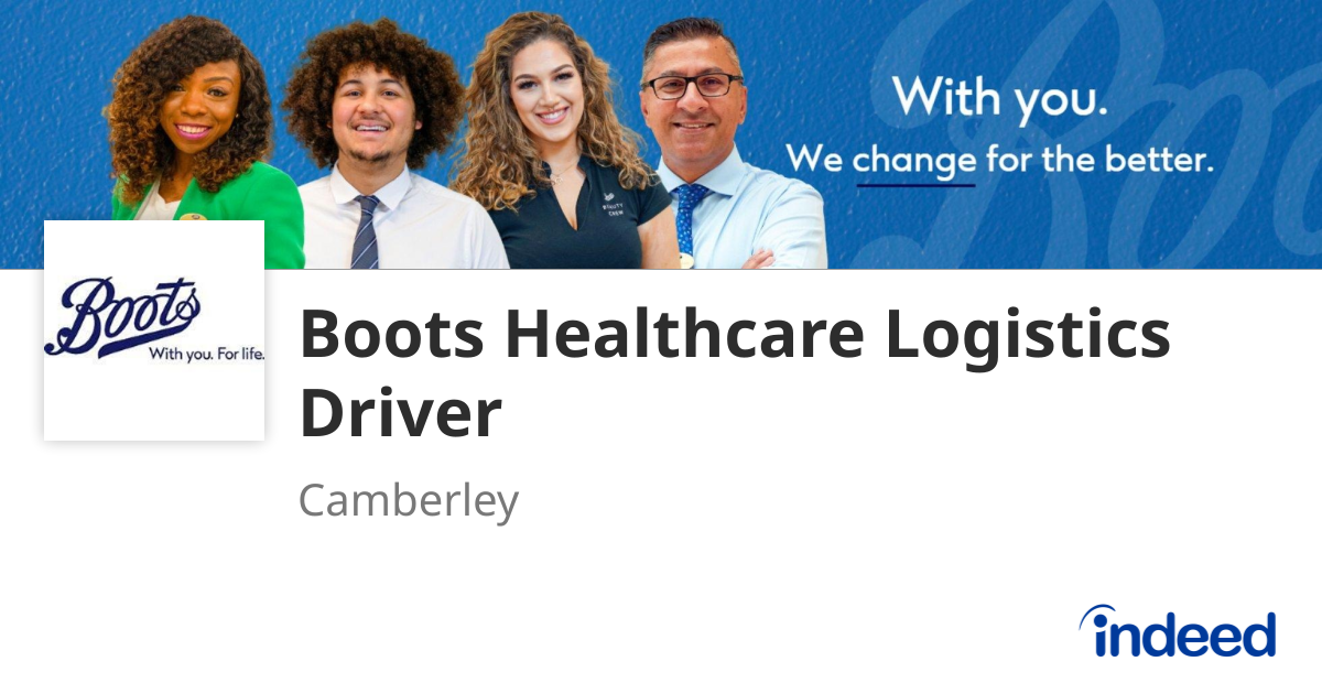 Boots Healthcare Logistics Driver - Camberley - Indeed.com