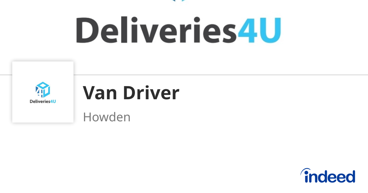 Van Driver - Howden DN14 - Indeed.com